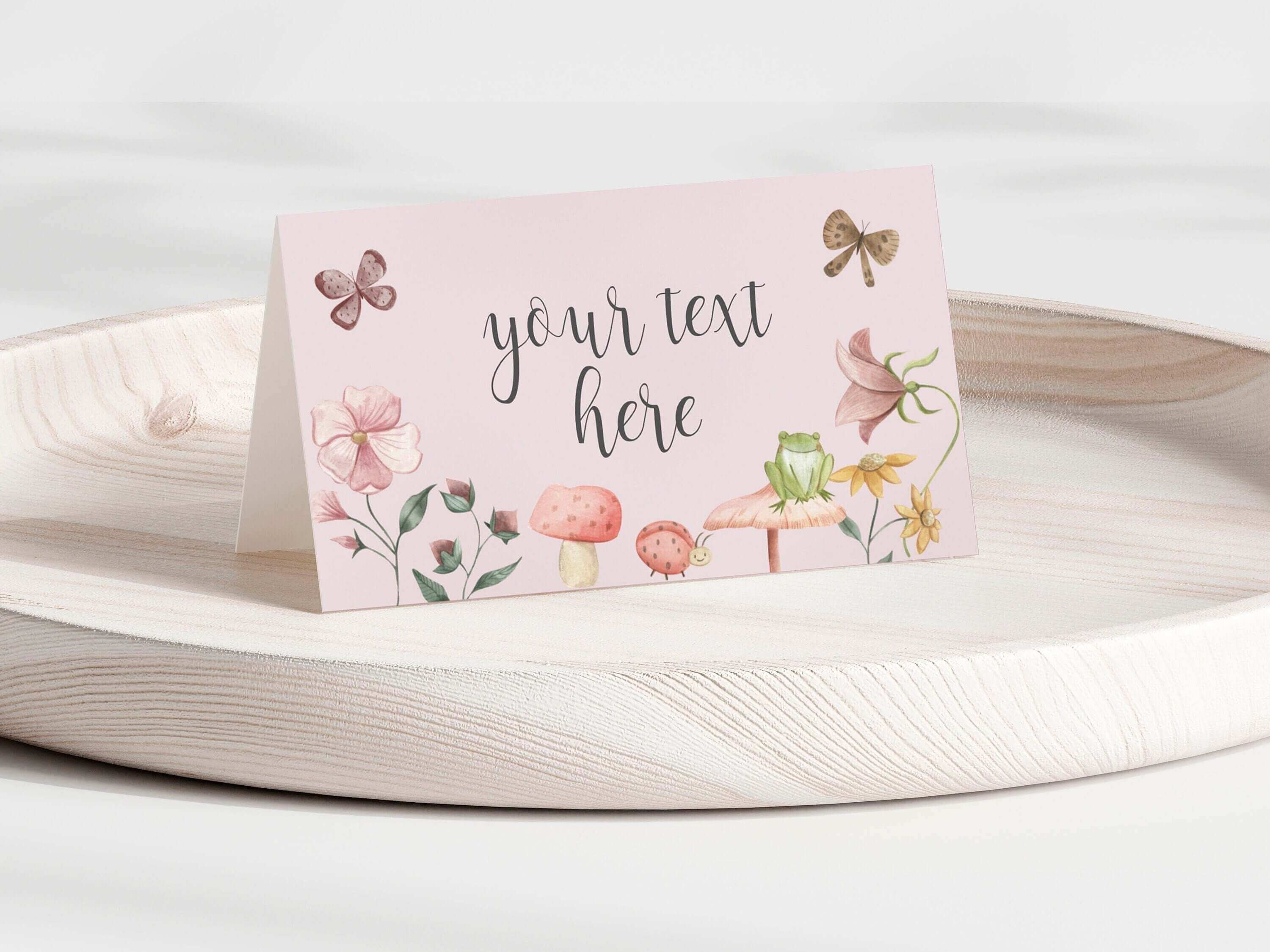 Editable Fairy Garden Food Labels | Pink | Instant Download