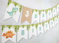 Editable Dinosaur Bunting Banner | Printable Dino Birthday Decoration