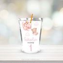 Little Bear Capri Sun Labels | Pink ★ Instant Download | Editable Text