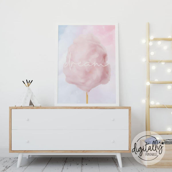Cotton Candy Print | Pastel Background ★ Instant Download