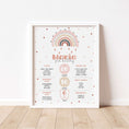 Editable Boho Rainbow Milestones Sign, Birthday Poster Printable Boho