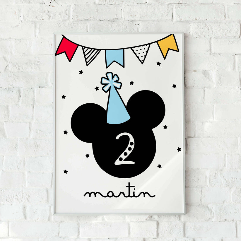 Editable Mickey Mouse Table Sign ★ Instant Download | Editable Text
