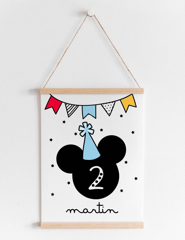 Editable Mickey Mouse Table Sign ★ Instant Download | Editable Text