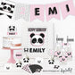 Panda Birthday Bundle | Pink ★ Instant Download | Editable Text