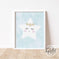 Sleepy Star Print | Blue ★ Instant Download