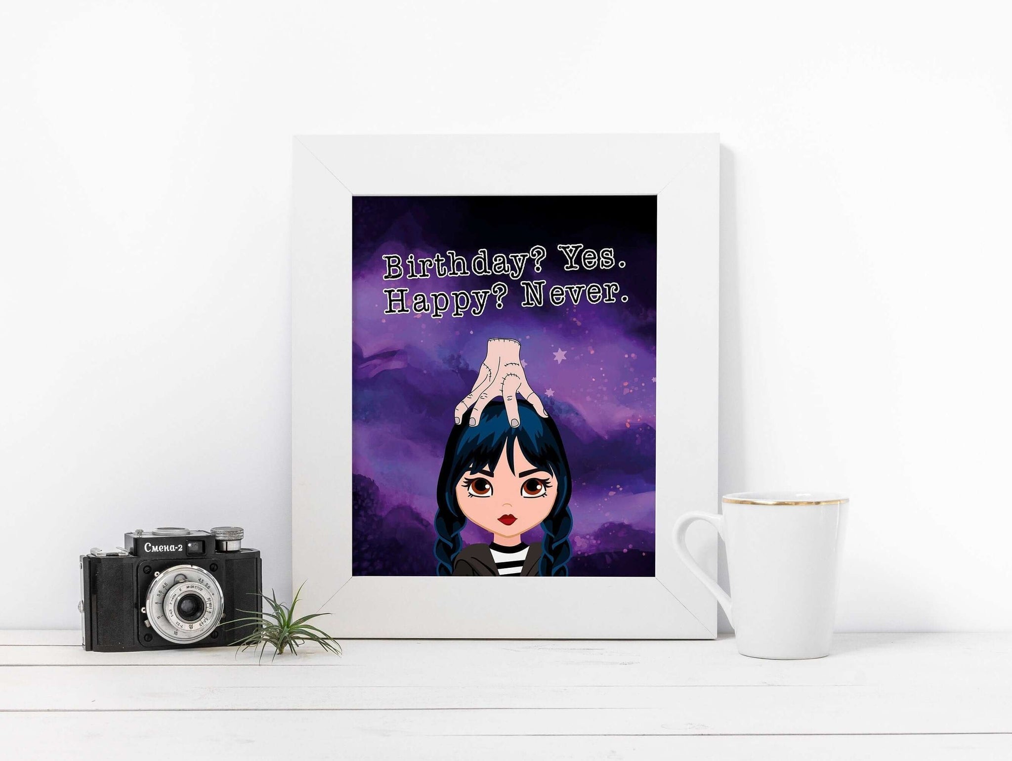 Wednesday and Thing Sign ★ Instant Download | Editable Text